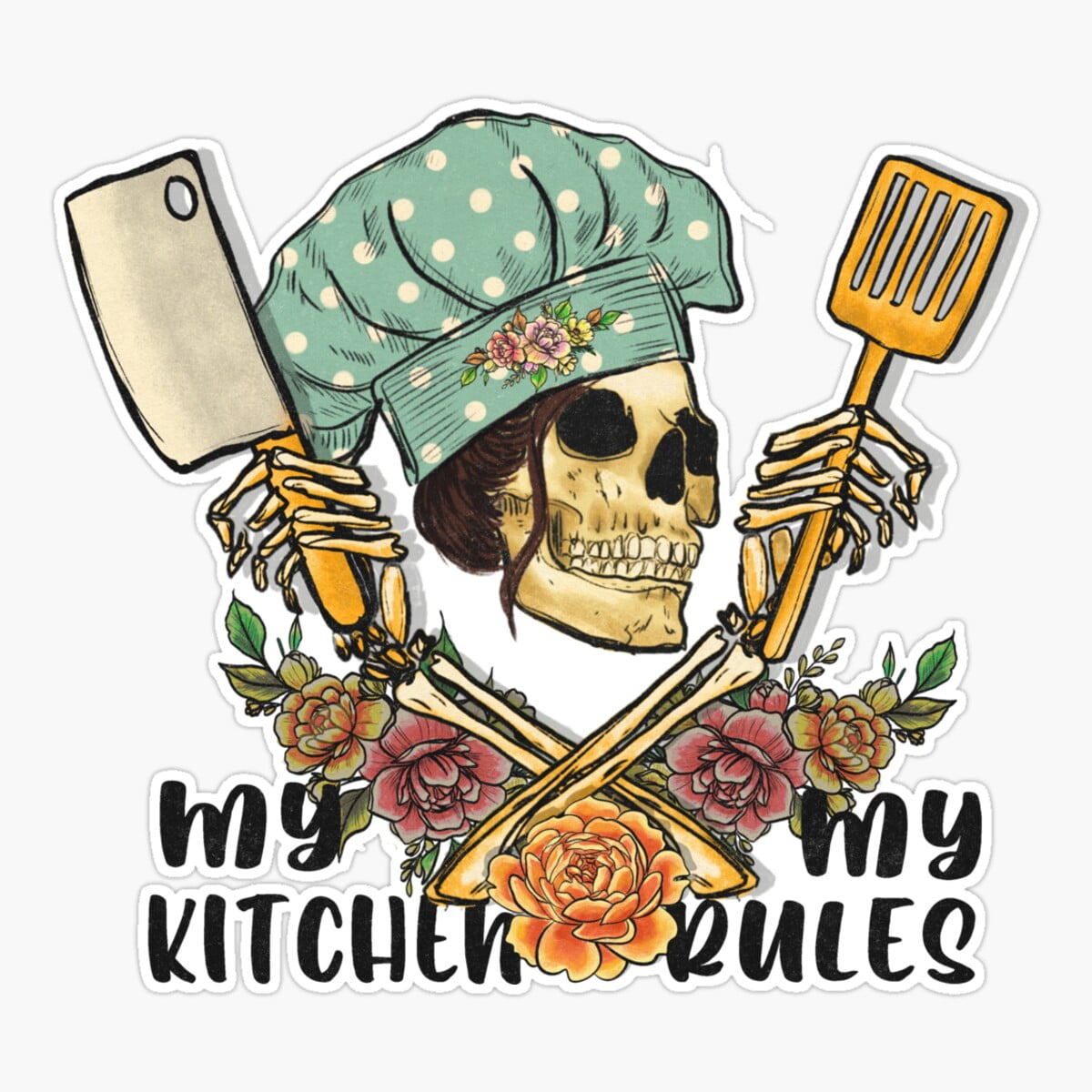 DOPASTICKER Kitchen Lover Quotes :Cooking Love Sticker, Phone Sticker ...