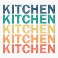 DOPASTICKER Kitchen Name Sticker, Kitchen Vintage Retro Kitchen Name ...
