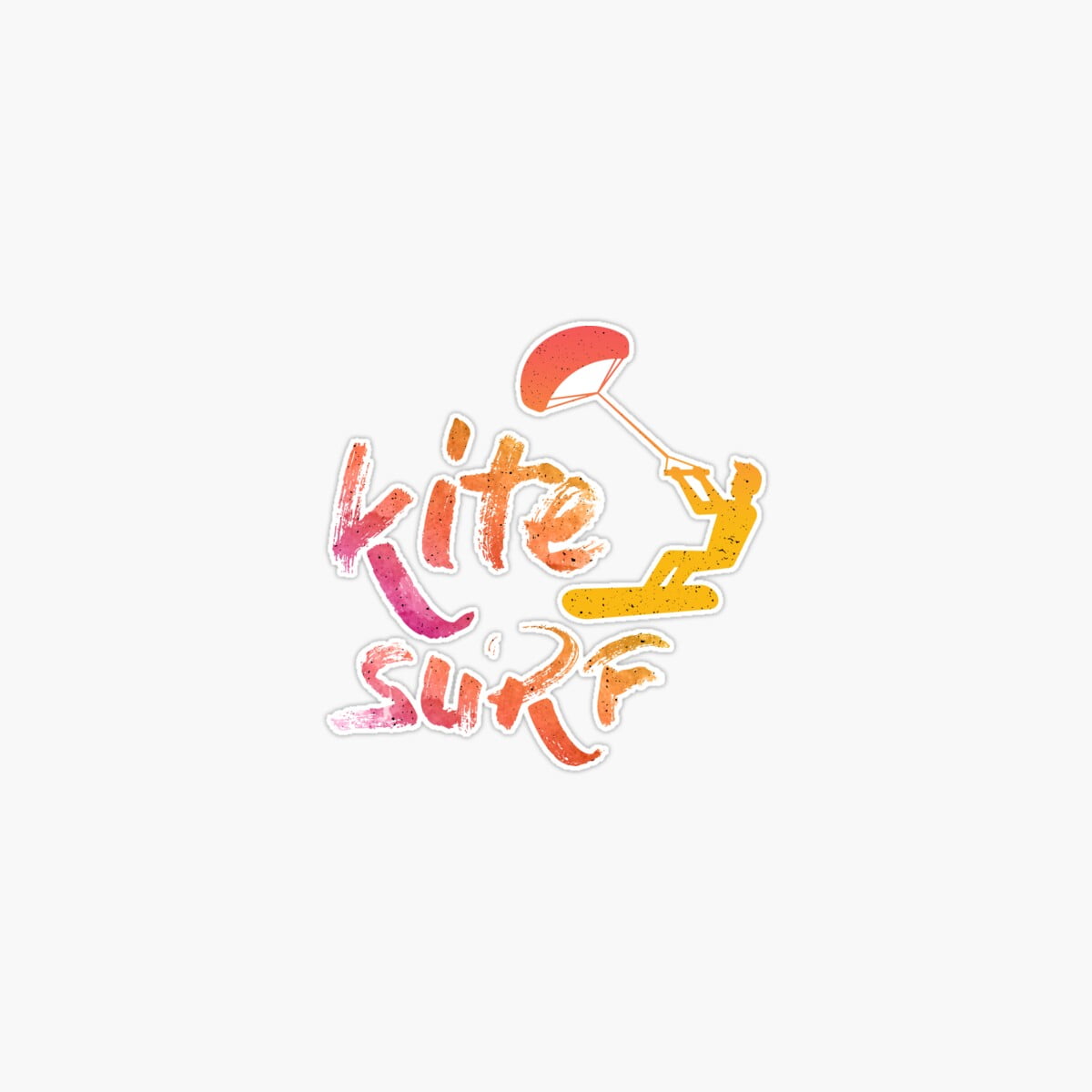 DOPASTICKER Kite Surf Surf Water Kite Surfing Sport Gift Sticker, Phone ...