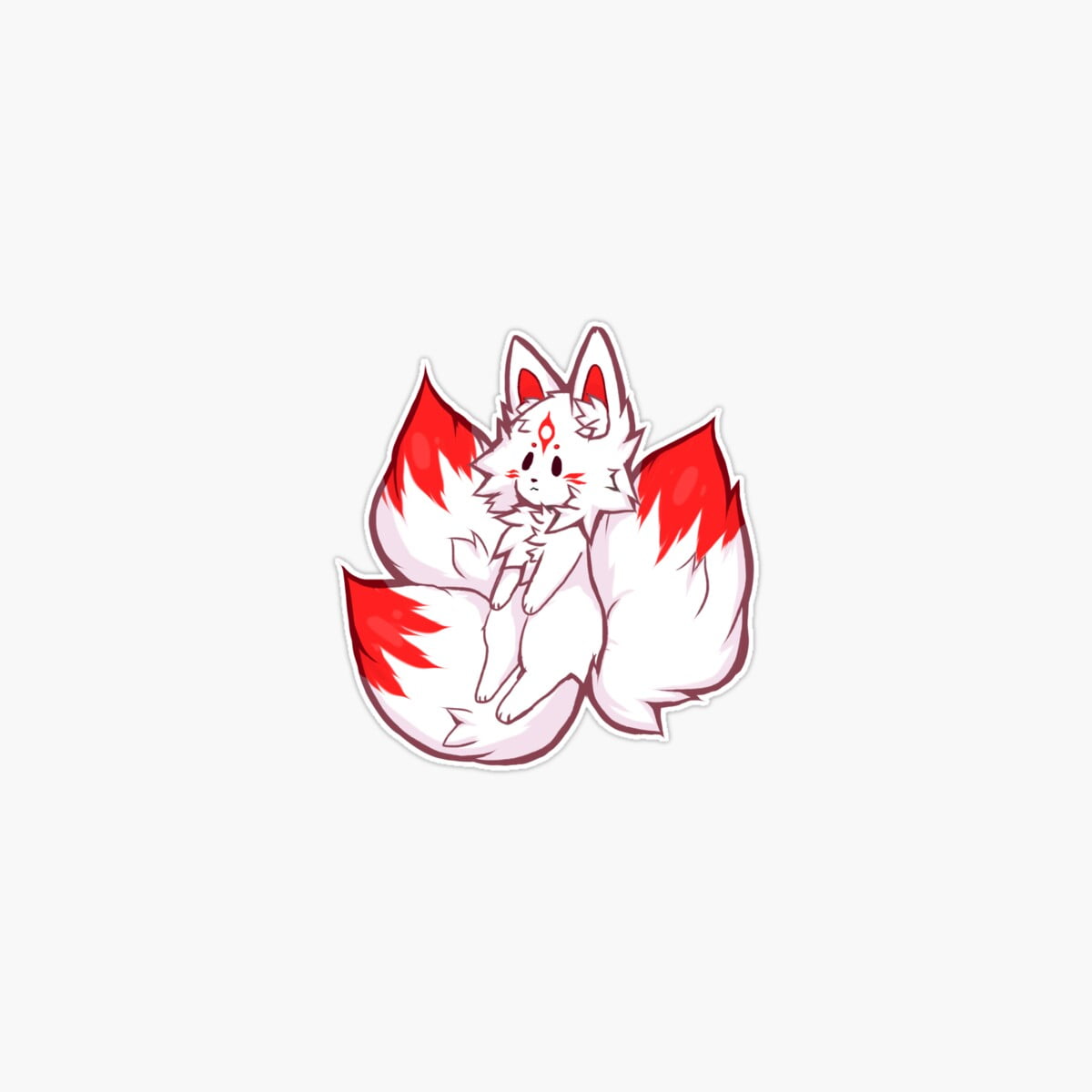 DOPASTICKER Kitsune Sticker, Phone Sticker Car Stickers, Birthday Gift ...