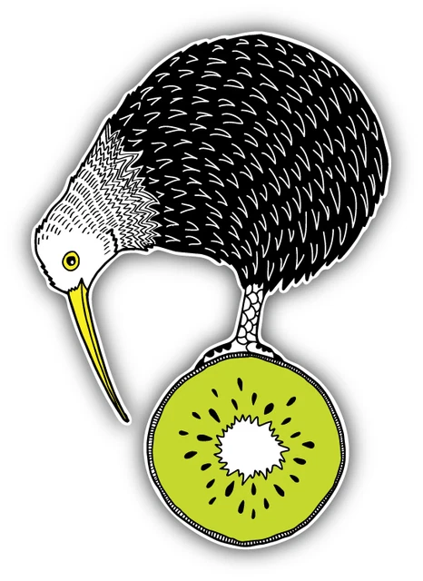 DOPASTICKER Kiwi Bird Sticker Decal Phone Decal Water Bottle Stickers ...