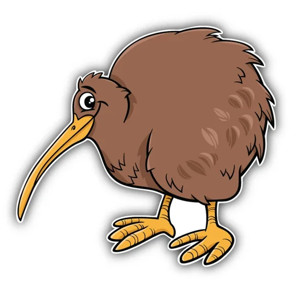 DOPASTICKER Kiwi Bird Sticker Decal Phone Decal Water Bottle Stickers ...