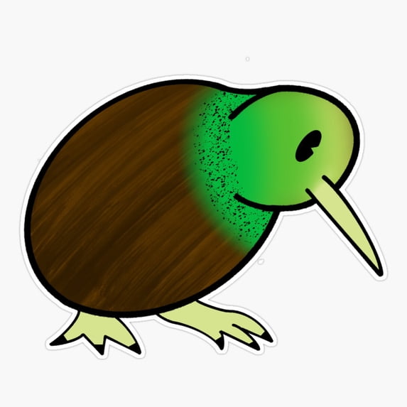 DOPASTICKER Kiwi Sticker, Phone Sticker Water Bottle Stickers Car ...