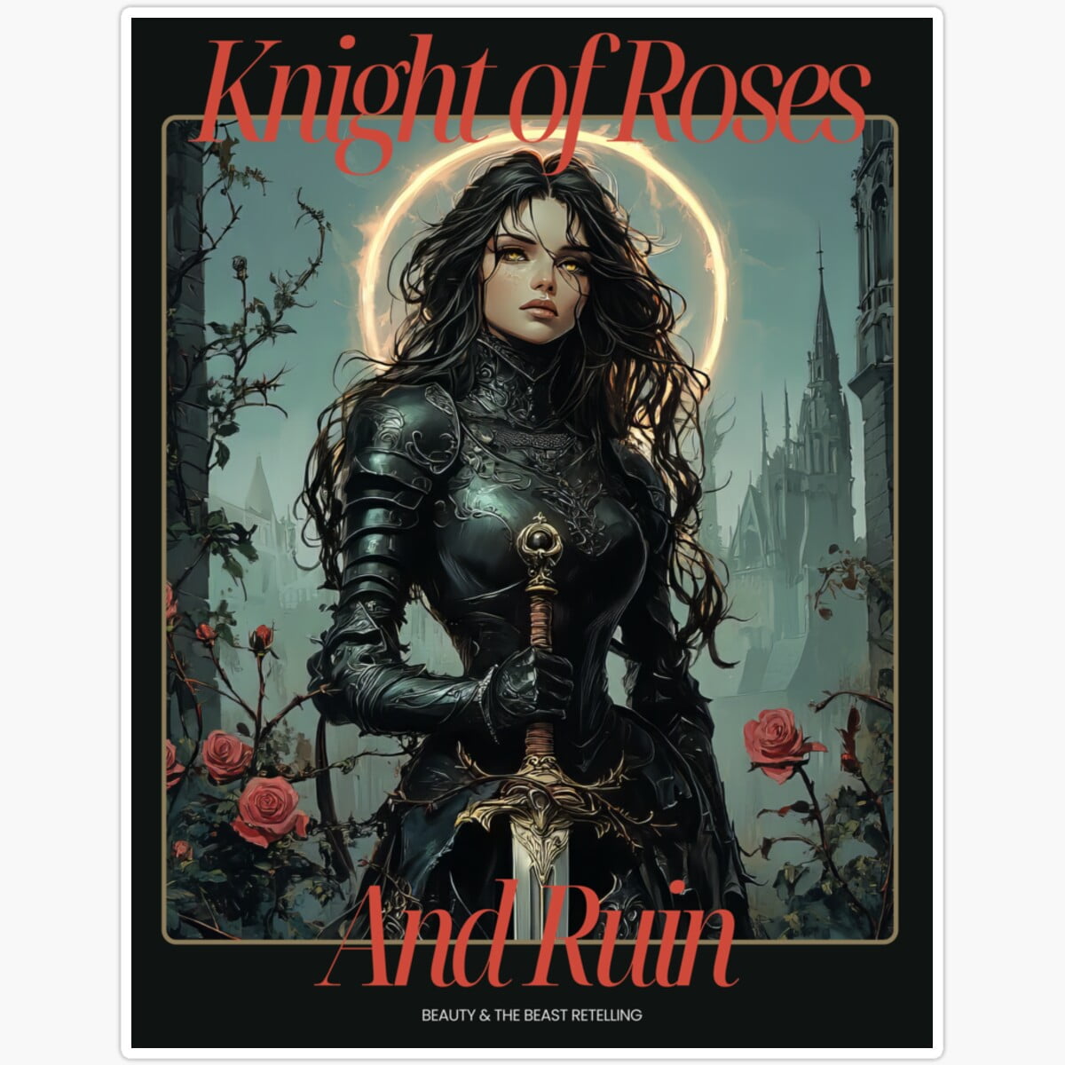 DOPASTICKER Knight Of Roses And Ruin Sticker Decorative Laptop, Phone ...