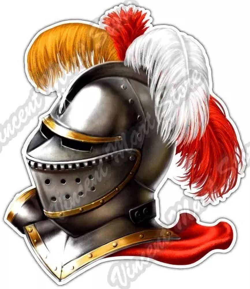DOPASTICKER Knight Warrior Armor Medieval Time Car Sticker Decal Phone ...