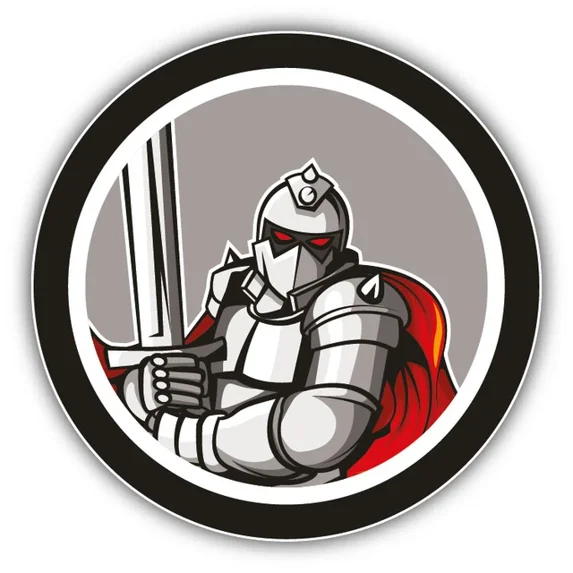 DOPASTICKER Knight Warrior Label Sticker Decal Phone Decal Water Bottle ...