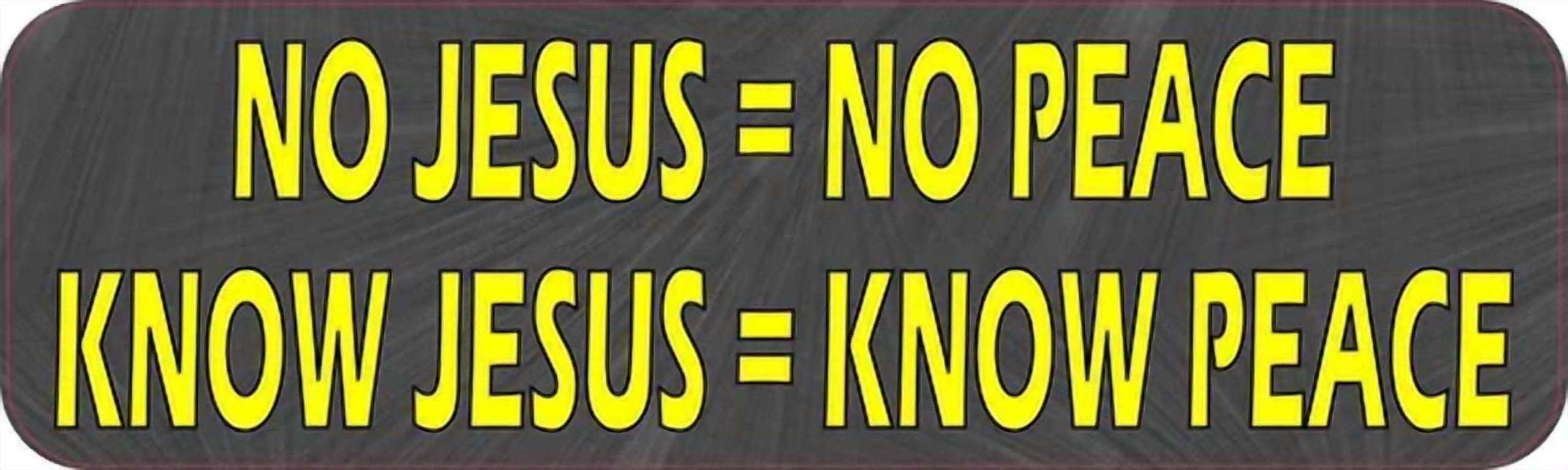 DOPASTICKER Know Jesus Know Peace Sticker Phone Sticker, Latop Sticker ...