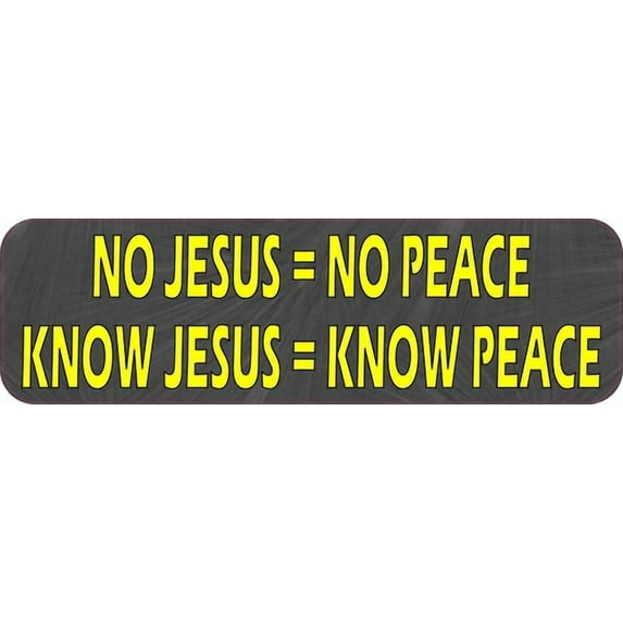 DOPASTICKER Know Jesus Know Peace Sticker Phone Sticker, Latop Sticker ...