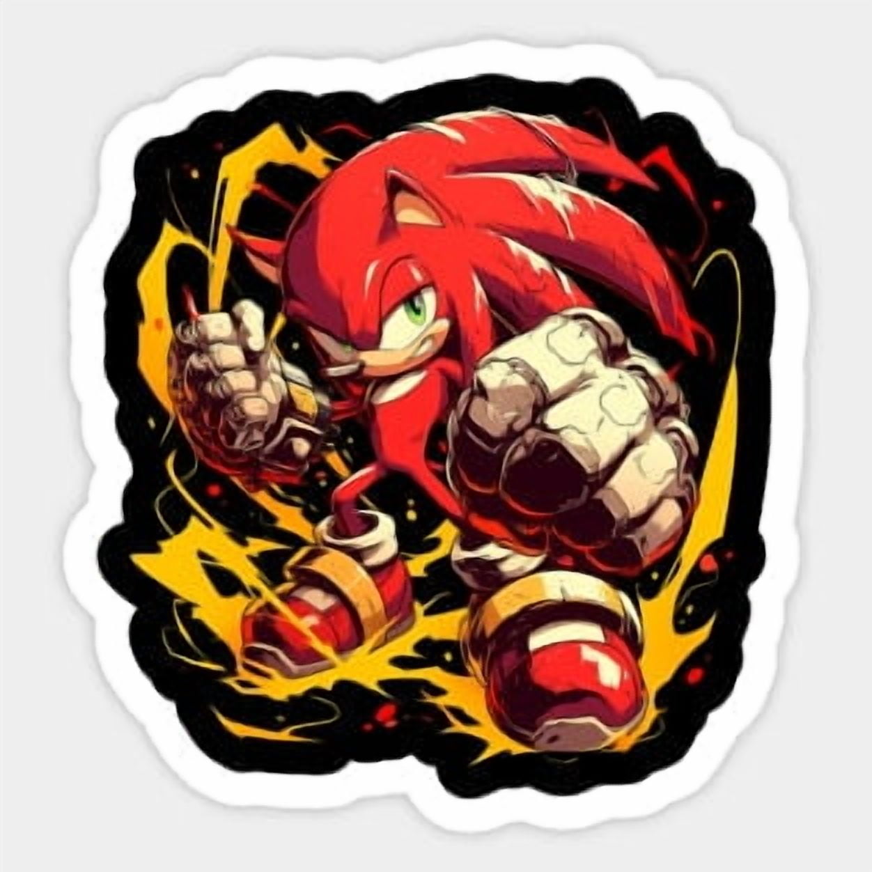 DOPASTICKER Knuckles Sticker & Dr Eggman, Dr Robotnik, Eggman, Game ...