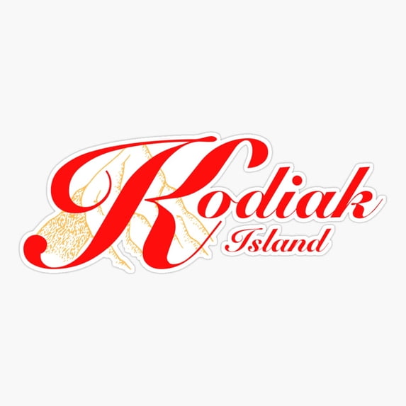 DOPASTICKER Kodiak Island 1878 Logo Sticker, Phone Sticker Car Sticker ...