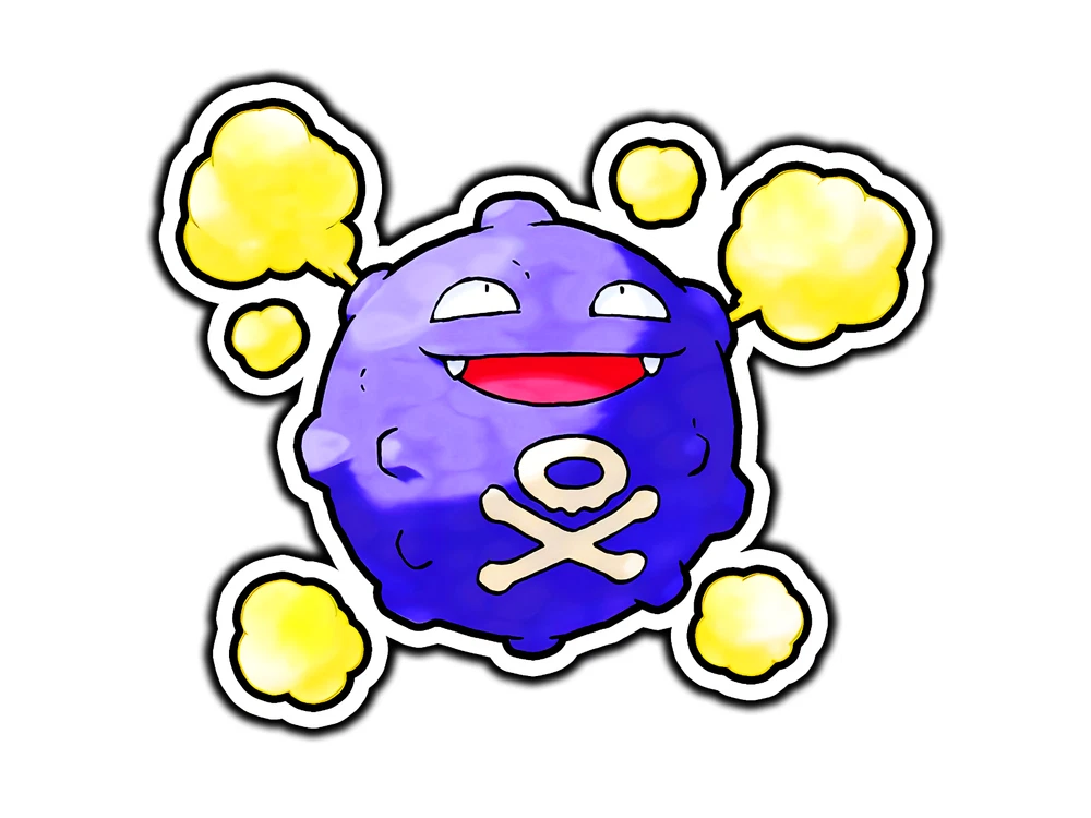 DOPASTICKER Koffing Sticker Decal Phone Decal Water Bottle Stickers ...