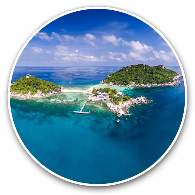 DOPASTICKER Koh Nang Yuan Thailand Island Cool Gift Decorative Laptop ...