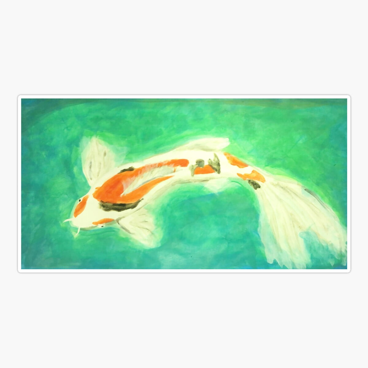 DOPASTICKER Koi Fish Sticker, Phone Sticker Car Stickers, Birthday Gift ...