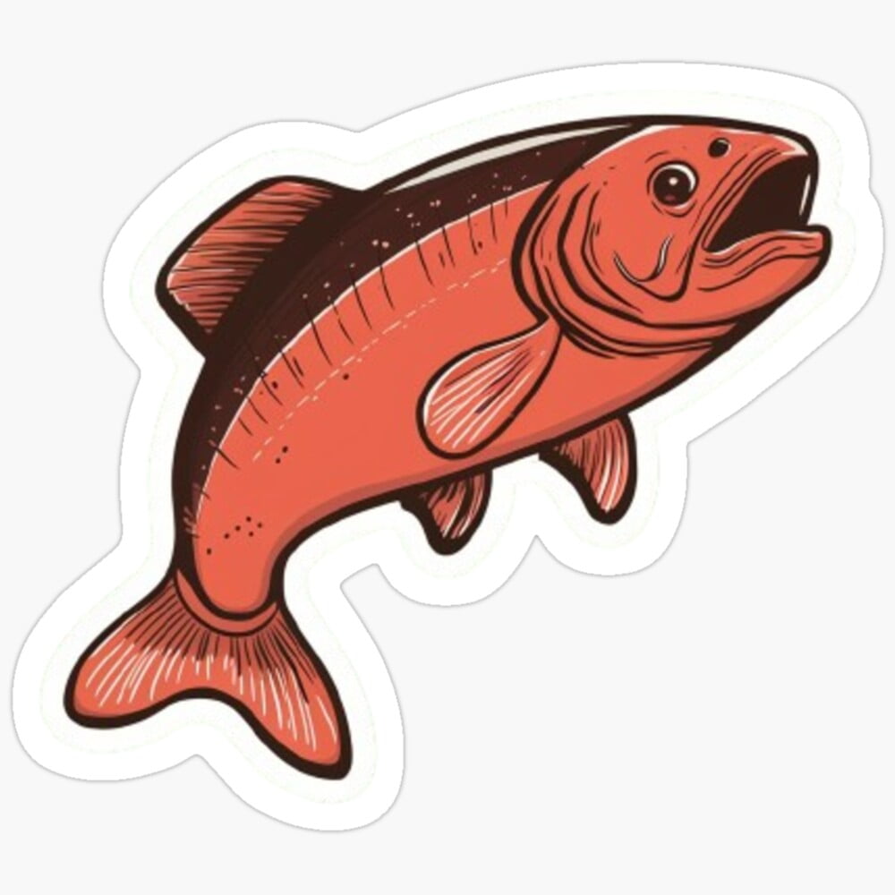 DOPASTICKER Kokanee Salmon Gift You - Phone Stickers, Waterproof Decals ...