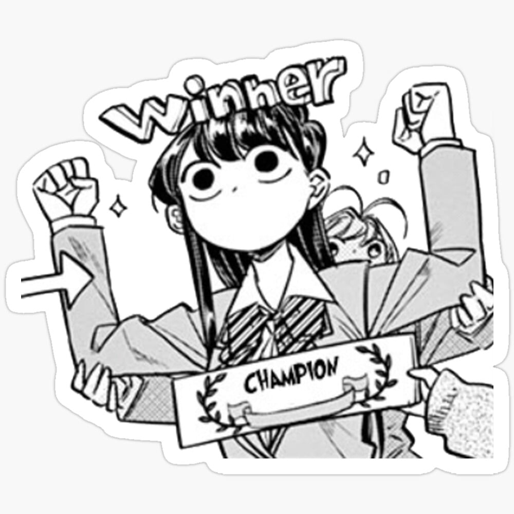 DOPASTICKER Komi! Champion! Sticker Phone Decal Water Bottle Stickers ...