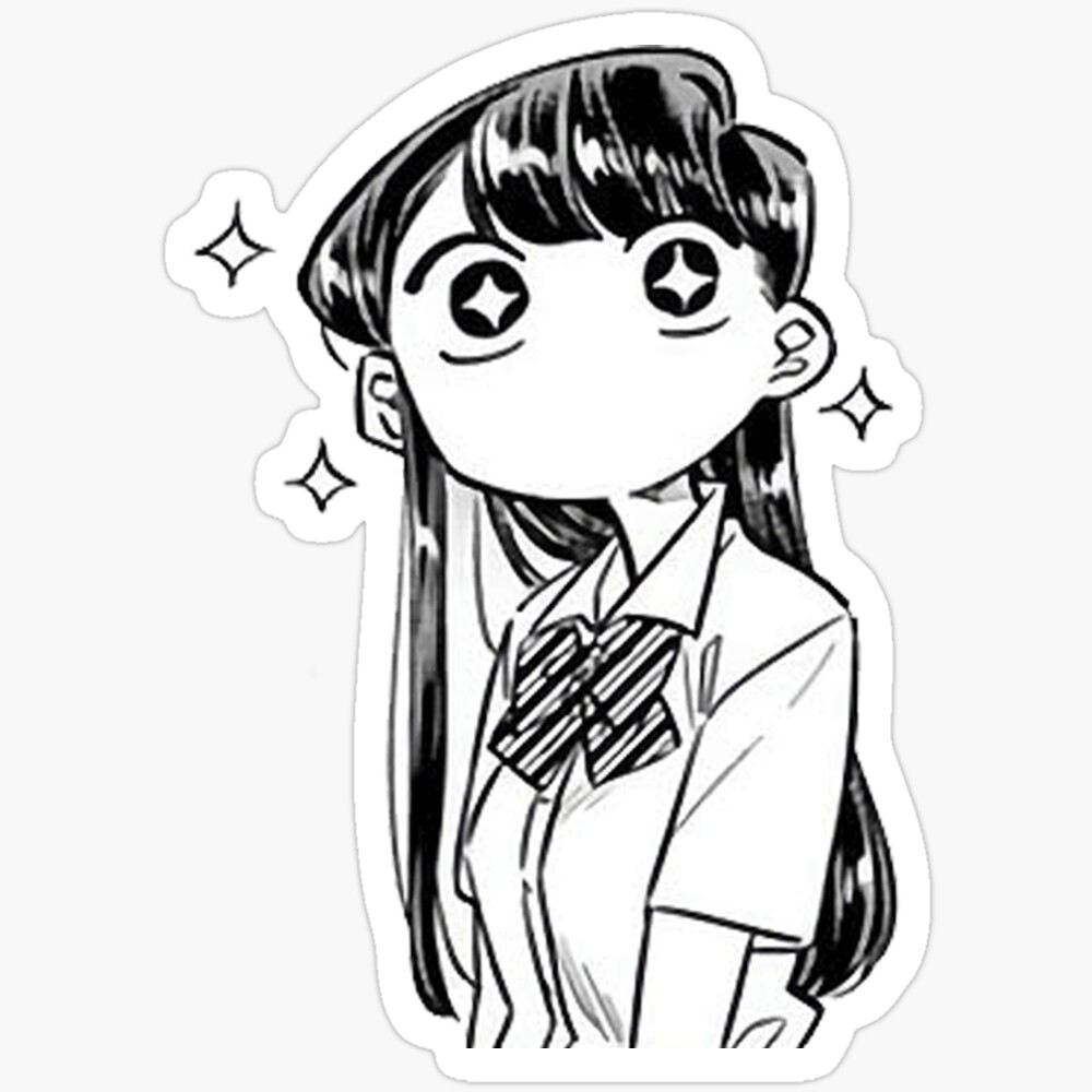 DOPASTICKER Komi-San Wa Komyushou Desu Sticker Phone Decal Water Bottle ...