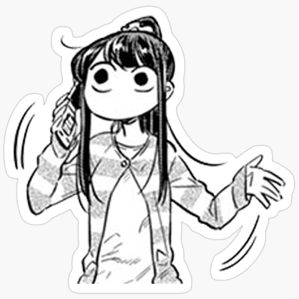 DOPASTICKER Komi-San Wa Komyushou Desu Sticker Phone Decal Water Bottle ...