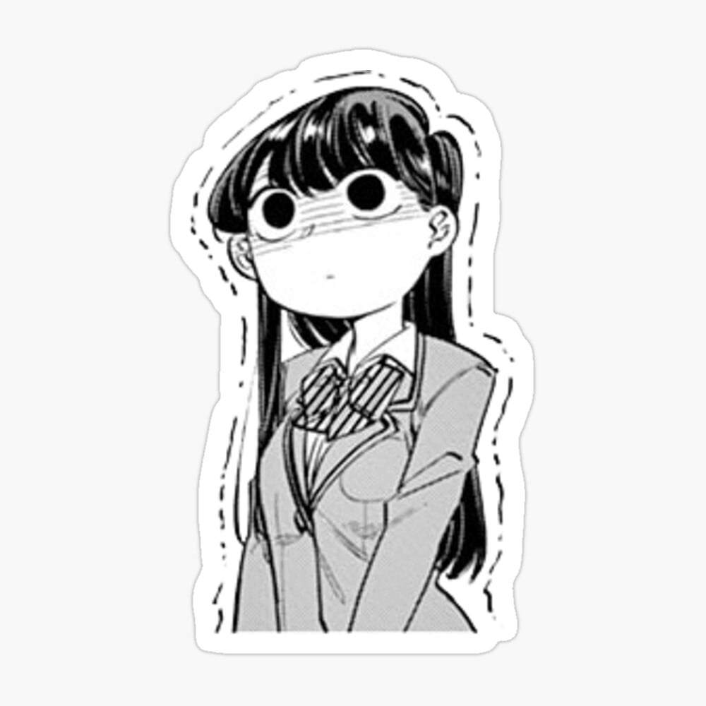 DOPASTICKER Komi-San Wa Komyushou Desu Sticker Phone Decal Water Bottle ...