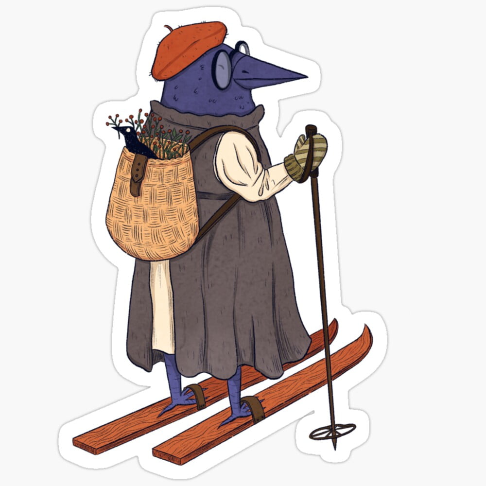 DOPASTICKER Koo And Gully - Skiing Sticker Phone Decal Water Bottle ...