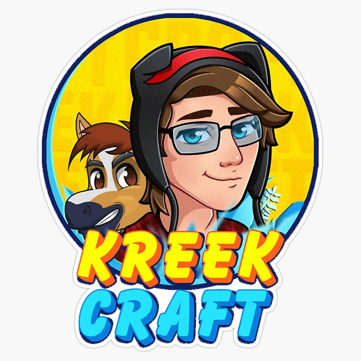 DOPASTICKER Kreekcraft Fan Art Gift Sticker, Phone Sticker Car Stickers ...