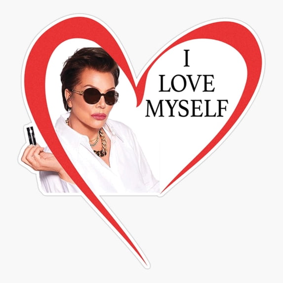DOPASTICKER Kris Jenner Heart Sticker, Phone Sticker Car Stickers ...