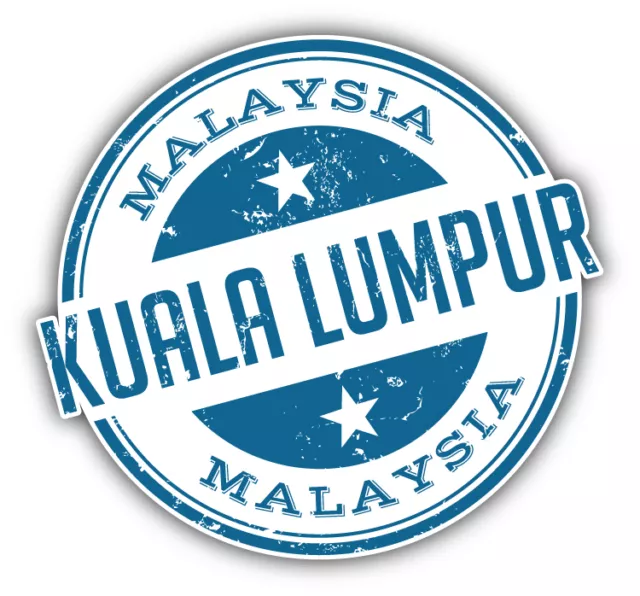 DOPASTICKER Kuala Lumpur City Malaysia Grunge Travel Stamp Sticker ...