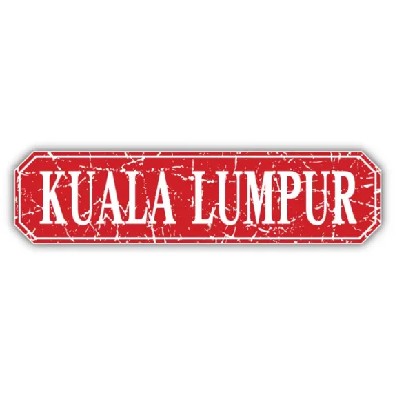 DOPASTICKER Kuala Lumpur Grunge Travel Car Sticker Phone Decal Water ...