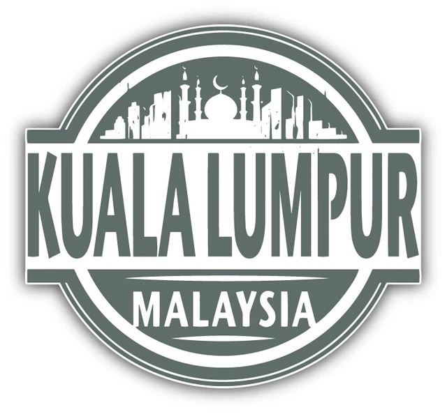 DOPASTICKER Kuala Lumpur Malaysia Skyline Label Car Sticker Phone Decal ...