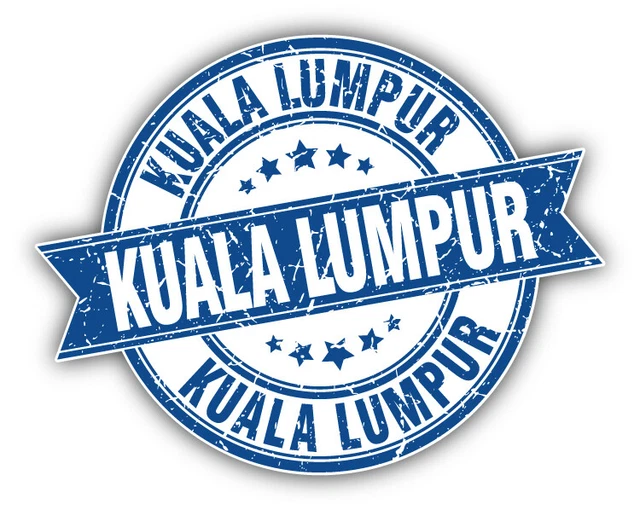 DOPASTICKER Kuala Lumpur Travel Rubber Sticker Decal Phone Decal Water ...