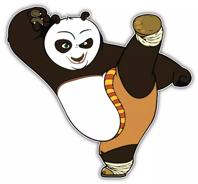 DOPASTICKER Kung Fu Panda Po Cartoon Sticker Decal Phone Decal Water ...
