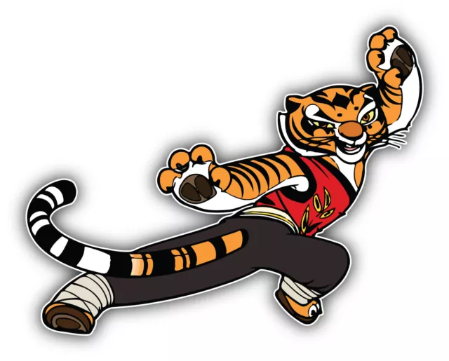 DOPASTICKER Kung Fu Panda Tigress Cartoon Sticker Decal Phone Decal ...