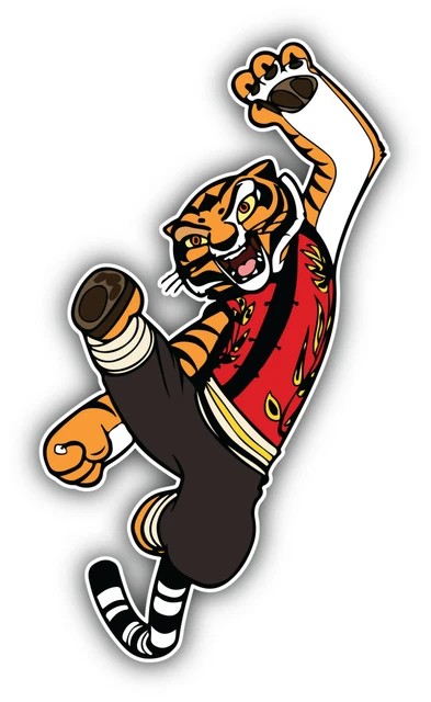 DOPASTICKER Kung Fu Panda Tigress Cartoon Sticker Decal Phone Decal ...
