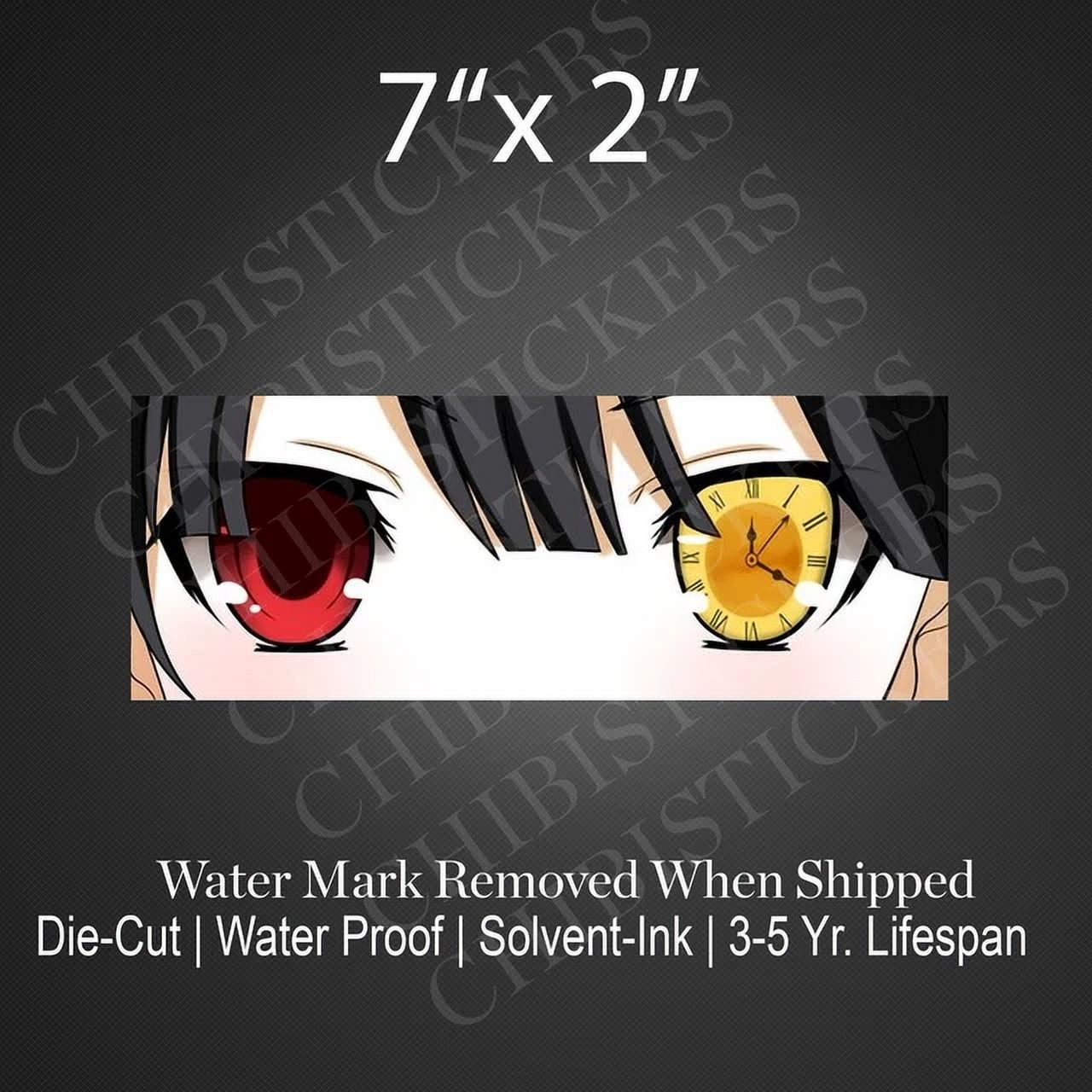 DOPASTICKER Kurumi Red Yellow Eyes Decal Decorative Laptop, Phone ...