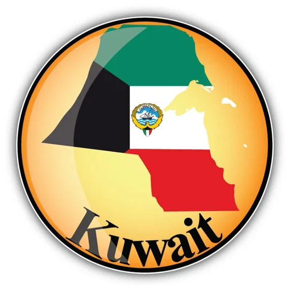 DOPASTICKER Kuwait Map Flag Car Sticker Phone Decal Water Bottle ...