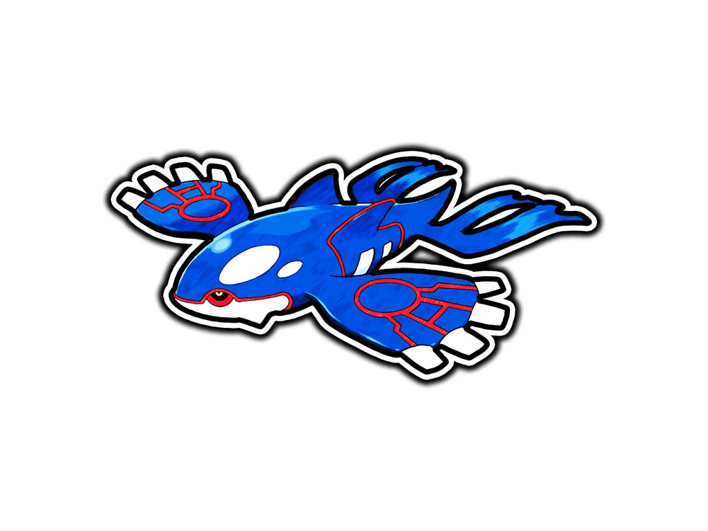 DOPASTICKER Kyogre Sticker Decal Phone Decal Water Bottle Stickers ...