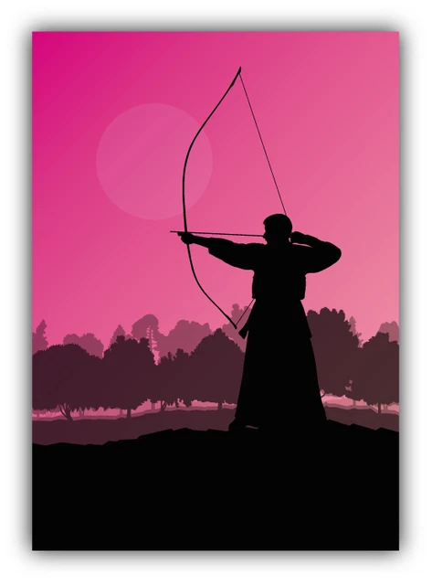 DOPASTICKER Kyudo Archer Japan Kendo Sport Sticker Decal Phone Decal ...