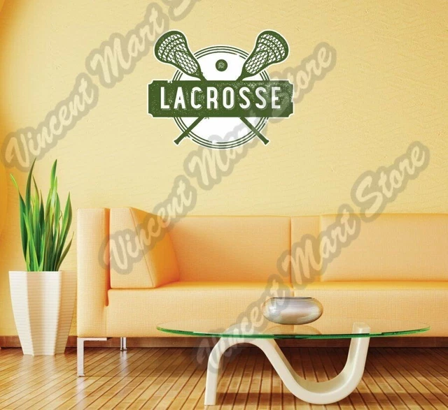 DOPASTICKER Lacrosse Rubber Ball Crosse Grunge Wall Sticker Room ...