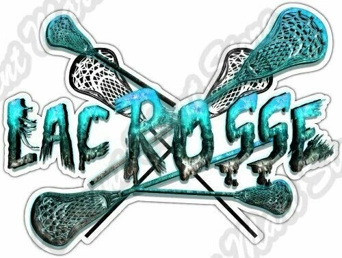 DOPASTICKER Lacrosse Stone Type Athletics Sport Car Window Sticker ...
