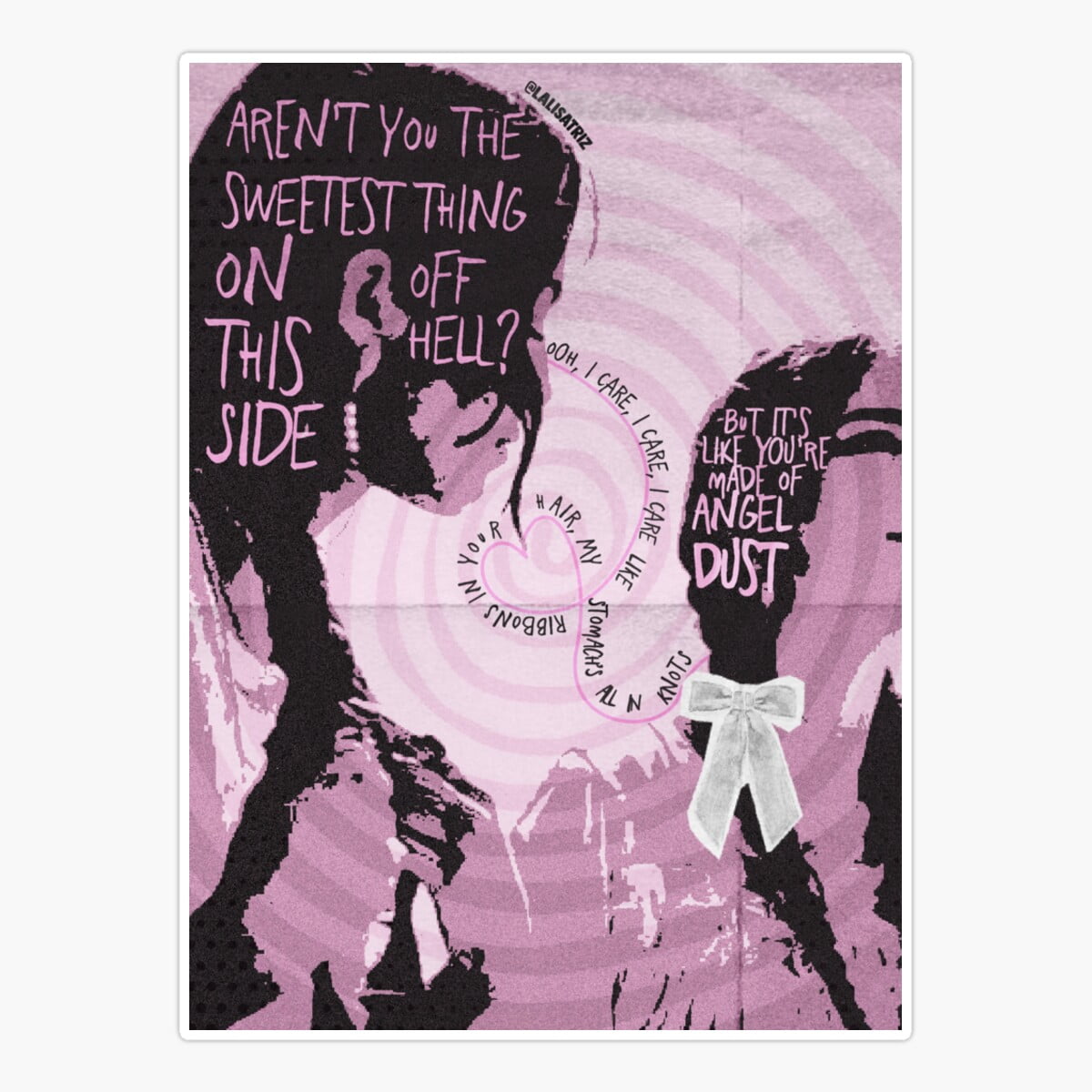 DOPASTICKER Lacy Poster Sticker, Phone Sticker Water Bottle Sticker Car ...