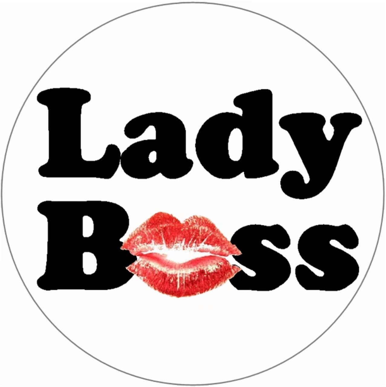 DOPASTICKER Lady Boss Smooch Kiss Lips Phone Decal Water Bottle ...