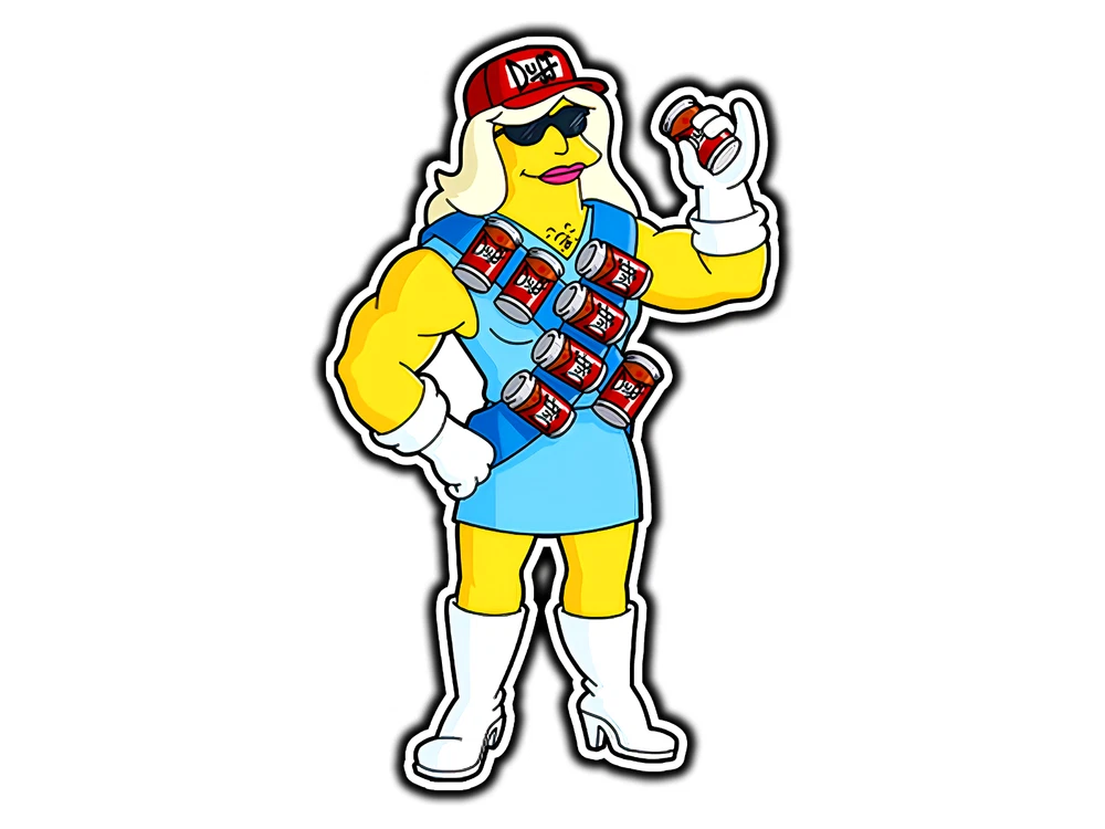 DOPASTICKER Lady Duff Sticker Decal Phone Decal Water Bottle Stickers ...