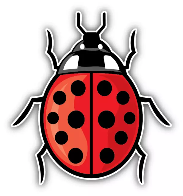 DOPASTICKER Ladybug Animal Sticker Decal Phone Decal Water Bottle ...