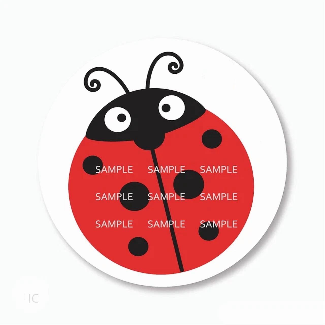 DOPASTICKER Ladybug Favor Stickers Lady Bug Ladybug Phone Decal Water ...