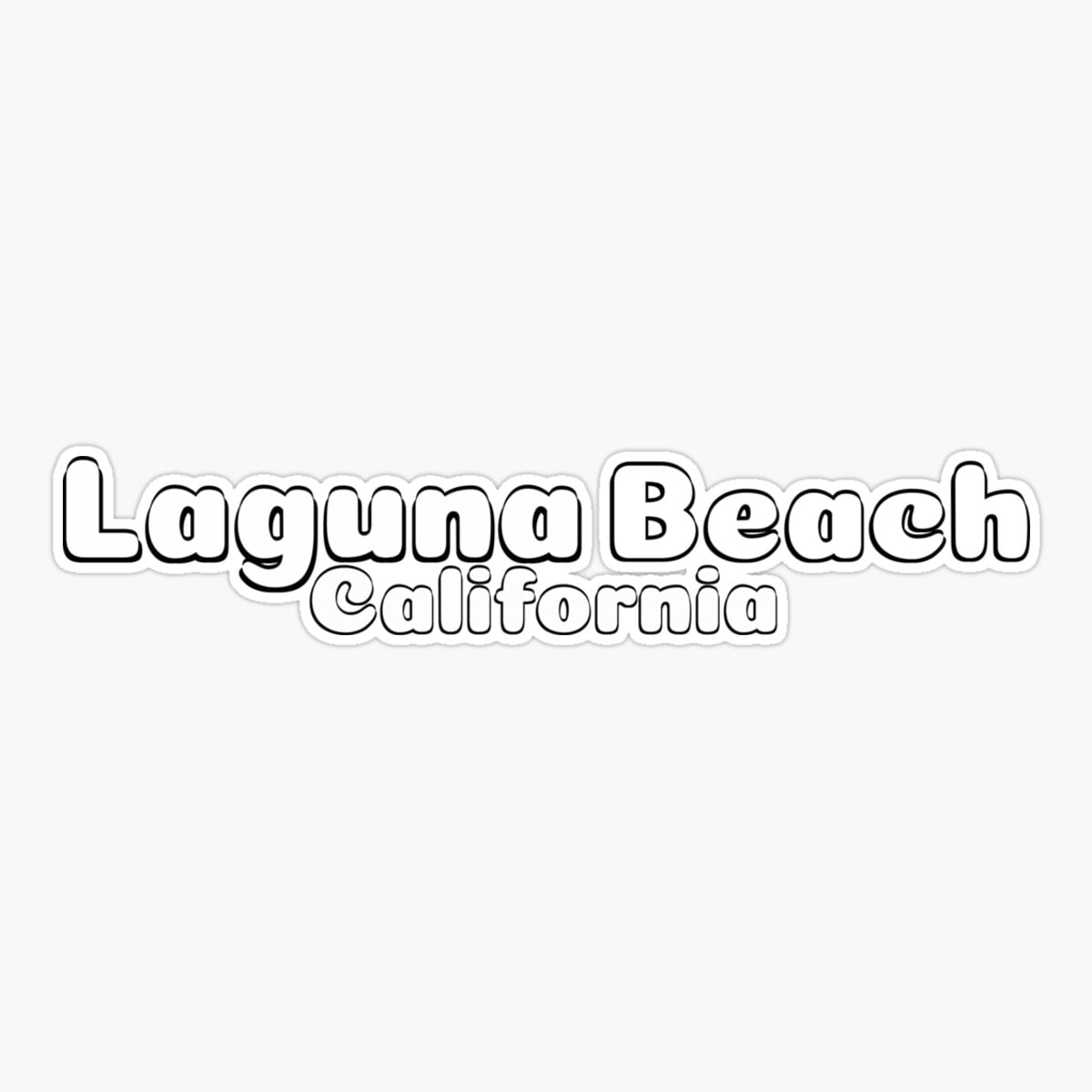 DOPASTICKER Laguna Beach California Car Window Sticker, Phone Sticker ...