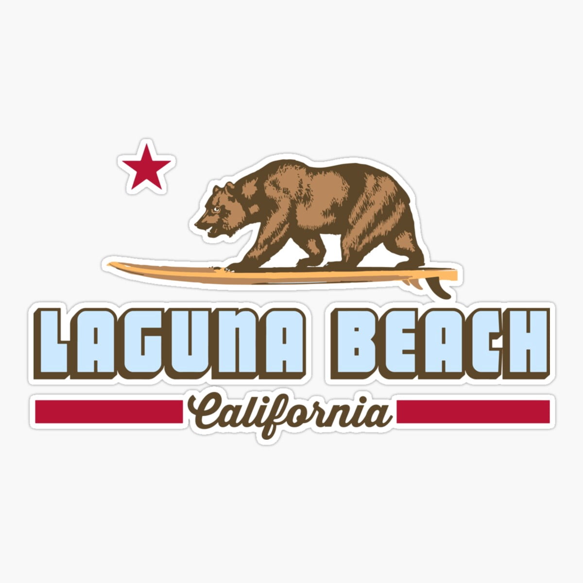 DOPASTICKER Laguna Beach, California. Sticker, Phone Sticker Car ...