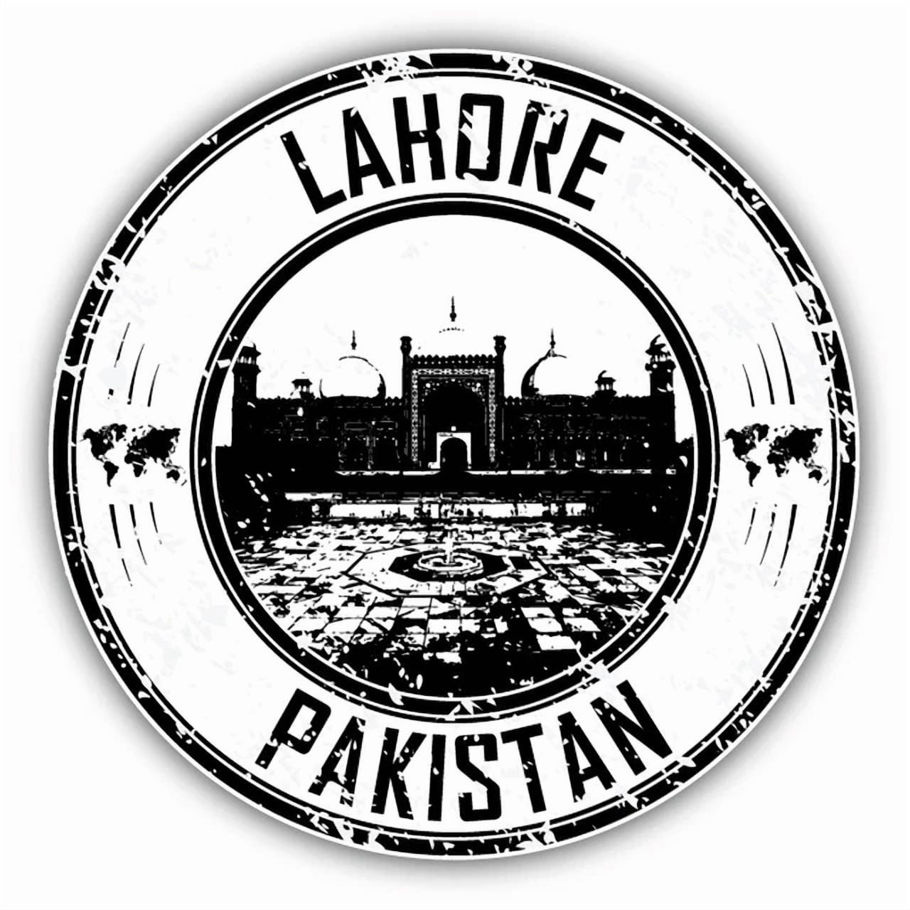 DOPASTICKER Lahore Pakistan Grunge Rubber Travel Car Sticker Phone ...