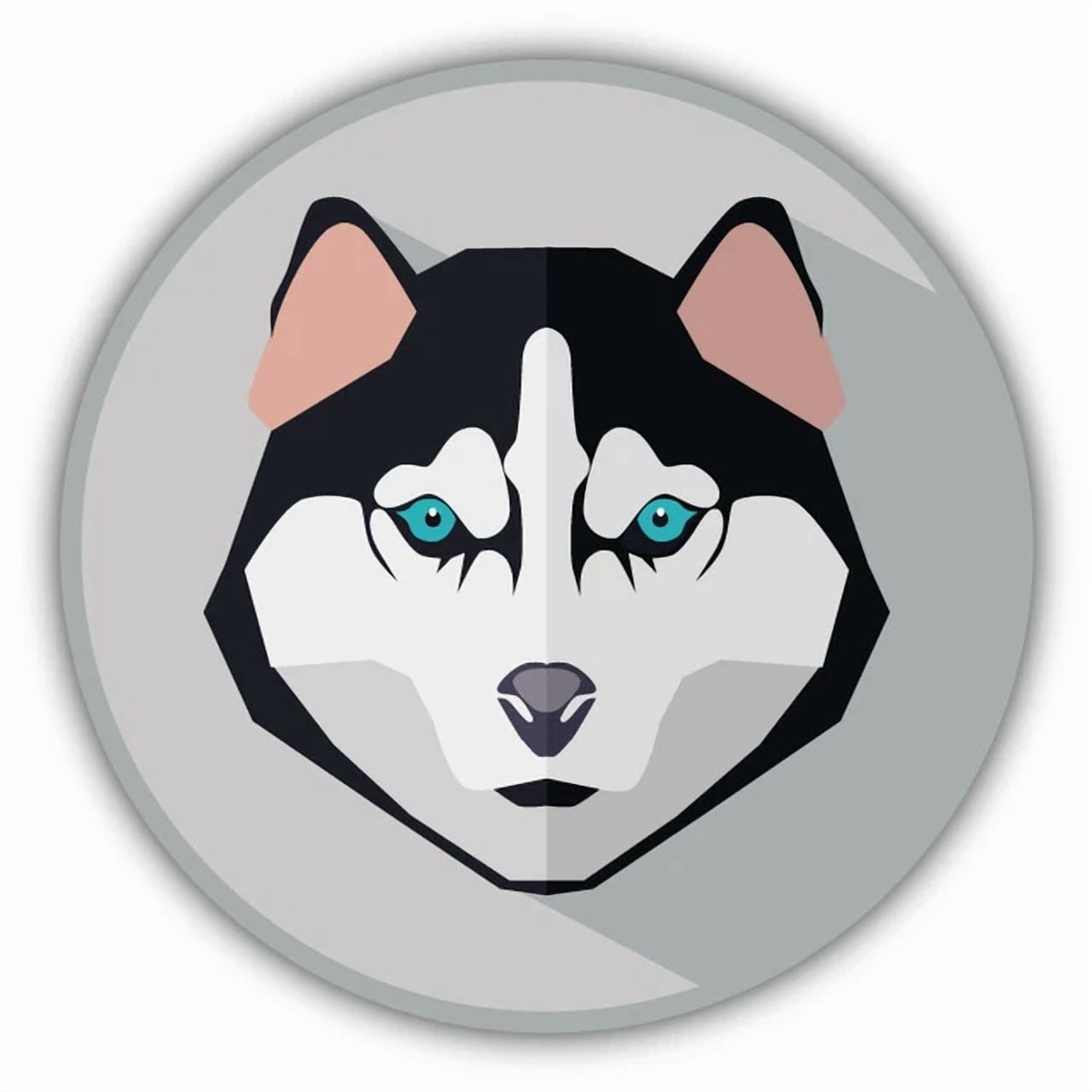 DOPASTICKER Laika Dog Head Sticker Decal Phone Decal Water Bottle ...