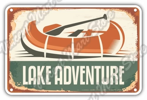 DOPASTICKER Lake Adventure Outdoor Adventure Rafting Car Sticker Decal ...
