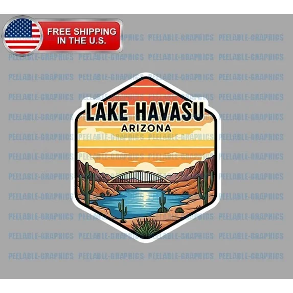 DOPASTICKER Lake Havasu Arizona Az Sticker Toolbox Sticker Phone ...