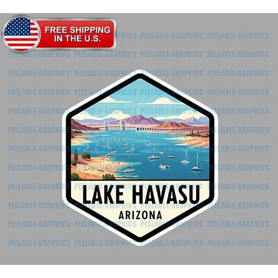 DOPASTICKER Lake Havasu Arizona Az Sticker Toolbox Sticker Phone ...